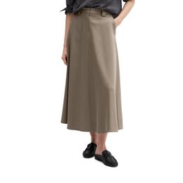 Marc O'Polo MARC O'POLO Damen Webrock "aus Premium TENCEL Lyocell"chalky braun, Gr. 42, unifarben, Obermaterial: 98% Lyocell, 2% Elasthan, R&ouml;cke