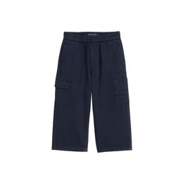 Marc O'Polo MARC O'POLO M&auml;dchen Chinohose "aus Bio-Baumwolle"schwarz navy, Gr. 104, Obermaterial: 100% Baumwolle, Hosen