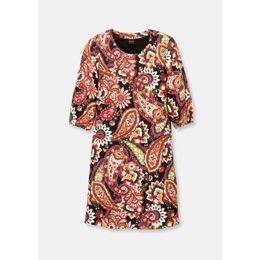 Madeleine Mode MADELEINE Damen Sommerkleid "Kleid Kleid mit Paisleymuster", schwarz, Modern, Gr. 36, Obermaterial: 100% Viskose CV., Kleider