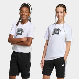 Jungen T-Shirt "J CAMO TRAIN T"wei&szlig;, Gr. 164, adidas Sportswear, Obermaterial: 100% Baumwolle, Shirts