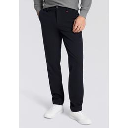 MAC Herren Stoffhose "Traveller", blau, Gr. 33, unifarben, Web, Obermaterial: 62% Polyester, 33% Viskose, 5% Elasthan, Hosen