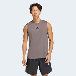 Herren Tanktop "D4T POWER TANK", braun, Gr. S, adidas Performance, Obermaterial: 100% Polyester, Tops