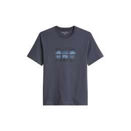 Marc O'Polo MARC O'POLO Herren T-Shirt, grau, Gr. S, Jersey, Obermaterial: 100% Baumwolle, Shirts, mit mittigem Print vorne