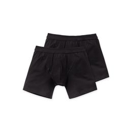 Schiesser Herren Boxershorts "Boxershort 2er Pack", Gr. L, schwarz, Obermaterial: 95% Baumwolle CO. 5% Elasthan EL., Unterhosen
