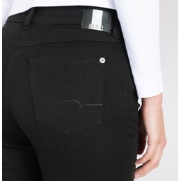 MAC Damen Stretch-Jeans "Angela", schwarz, Gr. 34, unifarben, Denim/Jeans, Obermaterial: 98% Baumwolle, 2% Elasthan, Jeans, schmal geschnitten
