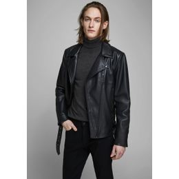 Jack & Jones JACK & JONES Herren Rollkragenpullover "JJEEMIL KNIT ROLL NECK NOOS", grau, Gr. XS, Strick, Obermaterial: 60% Baumwolle, 20% Nylon, 20% Viskose,