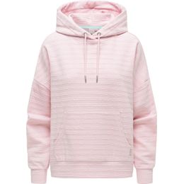 Ragwear Damen Kapuzenpullover "Pirita Crepe", rosa, Gr. M, Sweatware, Material: 65% Baumwolle, 27% Polyester, 6% Viskose, 2% Elasthan, Pullover,