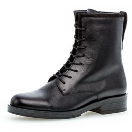 Gabor Damen Schn&uuml;rstiefelette mit Innenrei&szlig;verschluss schwarz 38