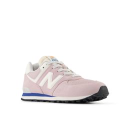 New Balance M&auml;dchen Sneaker "574", Gr. 36, rosa, Leder, Schuhe, mit niedrigem Schaft, aus Leder und Textil