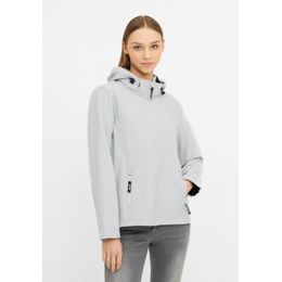 Bench. Damen Outdoorjacke "643185", wei&szlig;, Gr. 42, unifarben, Web, Obermaterial: 100% Polyester, Jacken
