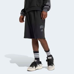 Herren Shorts "COLLEGE FLEECE"schwarz, grau six, normal, gr., Gr. S, adidas Sportswear, Obermaterial: 70% Baumwolle, 30% Polyester, Hosen