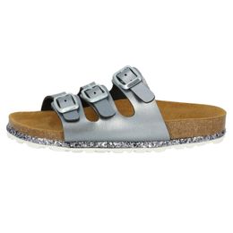 Lico M&auml;dchen Pantolette "Pantolette Bioline Sensation", Gr. 41, grau, Synthetik, Schuhe
