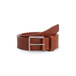 Calvin Klein Herren Lederg&uuml;rtel "FORMAL BELT 3.5CM", braun, Gr. 105, unifarben, Leder, G&uuml;rtel, Monogramm-Logo an der G&uuml;rtelschlaufe