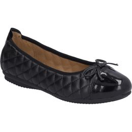 Josef Seibel Damen Ballerina "Pippa 76, schwarz", Gr. 40, schwarz, Obermaterial: 100% Rindsleder Leather cow., Schuhe