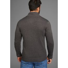 MAN'S WORLD MAN'S WORLD Herren Strickjacke "in vielen Farben Preis- Leistungsbestseller", schwarz, Basic, Gr. S, meliert, Strick, Obermaterial: 50% Baumwolle,