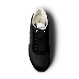 Herren Sneaker "RETRO RUNNER ESS MIX MAT", Calvin Klein Jeans, Gr. 43schwarz, wei&szlig;, Leder, Textil, unifarben mit Farbeinsatz, Schuhe, Runner-Sneaker,