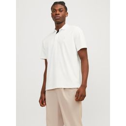 Jack & Jones JACK & JONES Herren Poloshirt "JPRCCRODNEY SS POLO SN", wei&szlig;, Basic, Gr. S, unifarben, Jersey, Obermaterial: 60% Baumwolle, 40% Polyester, Shirts