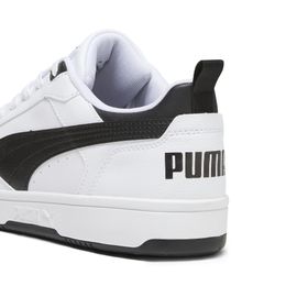 Puma Damen Sneaker "Rebound V6 Low Sneakers Erwachsene", Gr. 39, schwarz-wei&szlig;, Obermaterial: Textil, Synthetik. Futter: Textil. Innensohle: Textil.