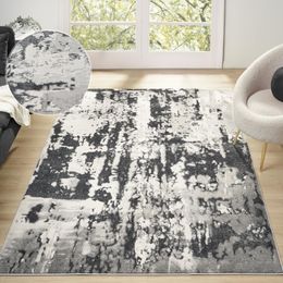 Teppich OTTO HOME, B:80cm H:11mm L:150cm, grau, Kunstfaser, Wohnzimmer, Teppiche, "Miaja, im Vintage-Look", dichte Qualit&auml;t, leichter Glanz,