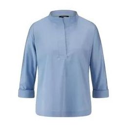 Bluse Stehkragen Peter Hahn blau, 38