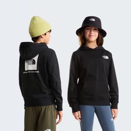 The North Face Kinder Kapuzensweatshirt "TEEN BOX NSE REGULAR HOODIE", schwarz, Gr. L, Obermaterial: 80% Baumwolle, 20% Polyester, Sweatshirts, mit