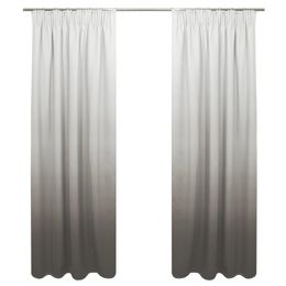Verdunkelungsvorhang Bruno Banani, B:130cm H:145cm, grau, Polyester, Polyester, Kinderzimmer, Gardinen, "Clemton", Verdunkelung, Schutz,
