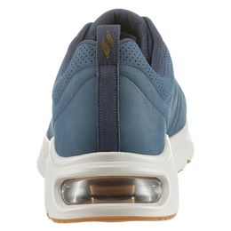 Skechers Herren Sneaker "TRES-AIR UNO", Gr. 48,5, blau, Lederimitat, Schuhe, Freizeitschuh, Halbschuh, Schn&uuml;rschuh mit Skech-Air-Luftpolsterung