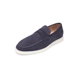 Henry Stevens Herren Loafer "Elia PL1", Gr. 47, blau, Leder, Schuhe
