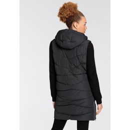 Polarino Damen Steppweste, grau, Gr. 44, Obermaterial: 100% Polyester. Futter: 100% Polyester. Wattierung: 100% Polyester, Westen, winddicht,