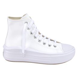 Converse Damen Sneaker "CHUCK TAYLOR ALL STAR MOVE PLATFORM LEATHER", Gr. 42, wei&szlig;, Synthetik, Schuhe