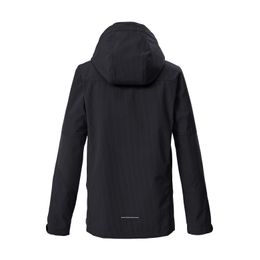 Killtec Jungen Softshelljacke "KOS 143 BYS SFTSHLL JCKT", schwarz, Gr. 176, Oberseite: 100% Polyester.R&uuml;ckseite: 100% Polyester.Futter: 100%