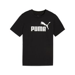 Puma Jungen T-Shirt "ESS NO 1 LOGO TEE B", schwarz, Gr. 140, bedruckt, Jersey, Obermaterial: 100% Baumwolle, Shirts, mit Rundhalsausschnitt,