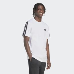 Herren T-Shirt "M 3S SJ T"wei&szlig;, Gr. L, adidas Sportswear, Obermaterial: 100% Baumwolle, Shirts