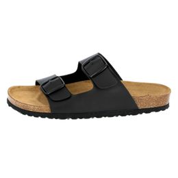 Lico Herren Pantolette "Pantolette Bioline Man", Gr. 48, schwarz, Synthetik, Schuhe