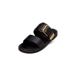 Marc O'Polo MARC O'POLO Damen Sandale "aus edlem Rindleder", Gr. 40, schwarz, Obermaterial: 100% Leder, unifarben, Schuhe