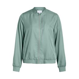 Vila Damen Blouson "VIPAPAYA L/S BOMBER JACKET - NOOS"blau surf, Gr. 34, unifarben, Web, Obermaterial: 100% Polyester, Jacken, Kunstfaser