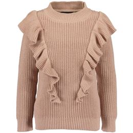 Blue Seven M&auml;dchen Strickpullover, rosa, Gr. 110, bedruckt, Strick, Obermaterial: 100% Baumwolle, Pullover