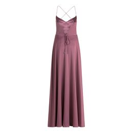 Abendkleid Vera Mont "Damen mit Wasserfallausschnitt", Damen, Gr. 32, Normalgr&ouml;&szlig;en, sweet bloom, Satin, Obermaterial: 97% Polyester, 3% Elasthan; Futter: 100% Polyester, figurumspielend lang, Wasserfallausschnitt, Kleider Abendkleid, Material