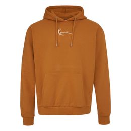 Kapuzenpullover Karl Kani "Karl Kani Herren", Herren, Gr. S, cognac, 80% Baumwolle, 20% Polyester, mehrfarbig, normal, ohne Ausschnitt, Pullover Kapuzenpullover