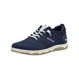 Mustang Shoes Damen Sneaker "Mustang Shoes Sneaker Lederimitat/Textil", Gr. 37navy, Lederimitat, Textil, Schuhe
