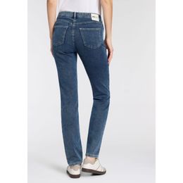 MAC Damen Bootcut-Jeans "ANGELA", blau, Gr. 48, Denim/Jeans, Obermaterial: 77% Baumwolle, 10% Polyester, 10% Viskose, 3% Elasthan, Jeans, mit