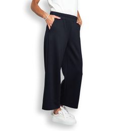 Seidel Moden Damen 7/8-Hoseschwarz, Basic, Gr. 48, unifarben, Single Jersey, Obermaterial: 50% Polyester, 45% Viskose, 5% Elasthan, Hosen, in