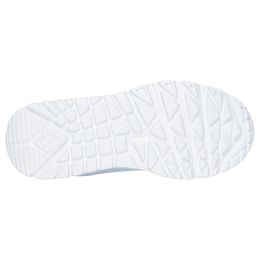 Skechers M&auml;dchen Sneaker "UNO LITE", Gr. 32, silber, Lederimitat, Schuhe, Schn&uuml;r,-Plateausneaker mit Metallic, Gr&ouml;&szlig;enschablone zum Download