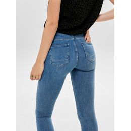 Only Damen Skinny-fit-Jeans "ONLPOWER &ndash; Skinny-Jeans mit Push-up-Effekt und High Waist", blau, Gr. L, Denim/Jeans, Obermaterial: 92% Baumwolle, 6%