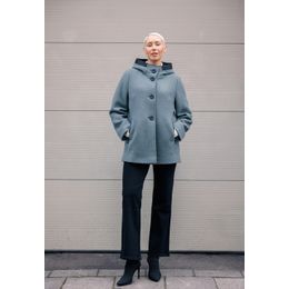 Gil Bret Damen Wolljacke "Damen mit Kapuze", grau, Gr. 40, Obermaterial: 100% Schurwolle. Besatz: 100% Polyamid. Futter: 100% Polyamid. Futter2: 100%