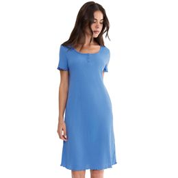 Triumph Damen Nachthemd "Mix & Match NDK Pointelle", Gr. 42ciel, Jersey, Obermaterial: 60% Baumwolle, 40% Polyester, Kleider, weiche