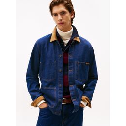 Tommy Hilfiger Herren Jeansjacke "CHORE JACKET"lincoln indigo, Gr. L, Denim/Jeans, Obermaterial: 100% Baumwolle, Jacken, Freizeitjacke,