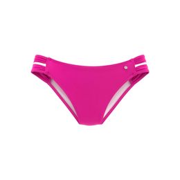 s.Oliver Damen Bikini-Hose "Spain", pink, Gr. 36, unifarben, Microfaser, Microfaser, Badehosen, mit Seitenb&auml;ndern