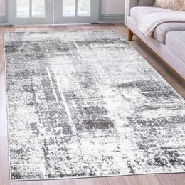 Teppich OTTO HOME, B:200cm H:9mm L:300cm, grau, Kunstfaser, Wohnzimmer, Teppiche, "Salsa", mit besonders weichem Flor, Kurzflor, im Vintage-Look,