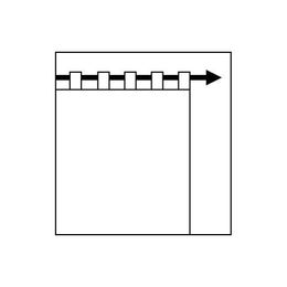 Vorhang OTTO HOME, B:140cm H:145cm, blau, Polyester, Recyceltes Material, Wohnzimmer, Gardinen, "Parry", 2-er Set, blickdicht, monochrom, basic